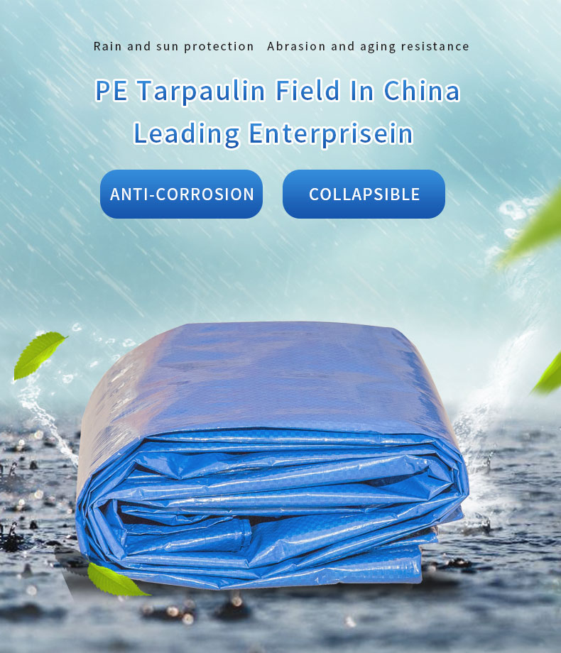 High Quality Double Blue Pe Tarpaulin For Sunshade - Buy Pe Tarpaulin For Sunshade, Waterproof ...